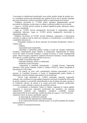 Practica La Ministerul Culturii Proiecte Ro